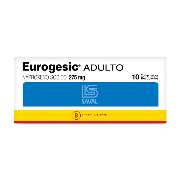 EUROGESIC ADULTO 275 MG X 10