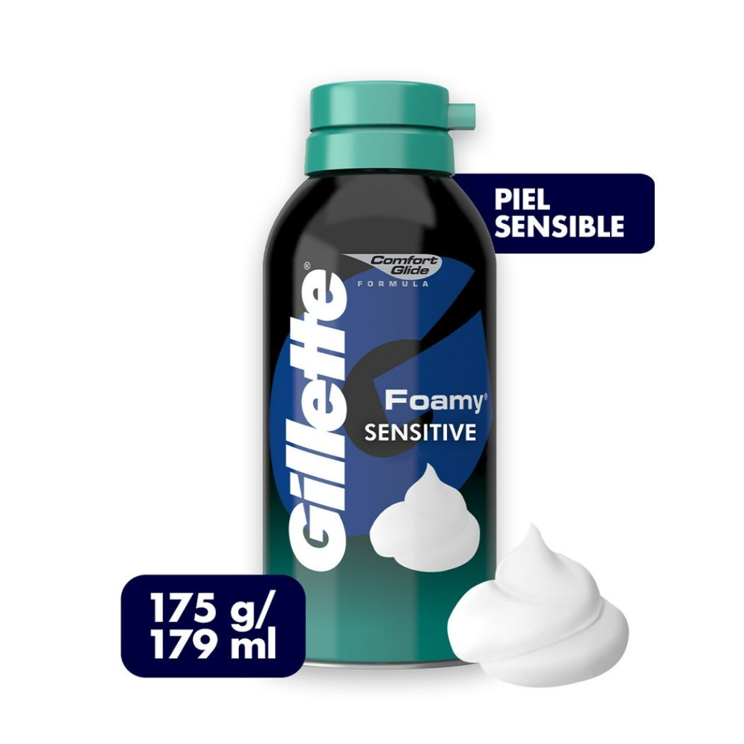 GILLETTE ESPUMA AFEITAR FOAMY PIEL SENSIBLE X 175 ML